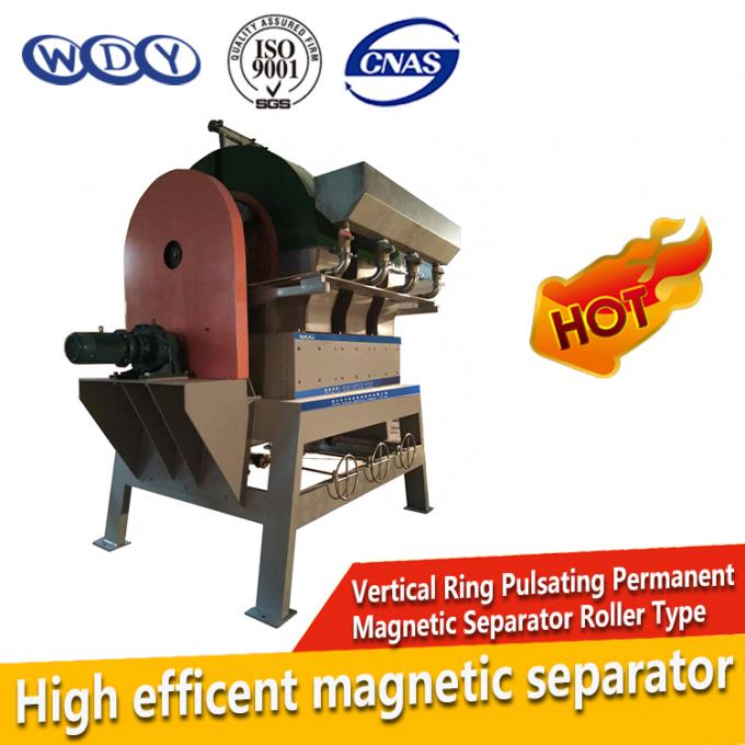 High efficient permanent magnetic vertical ring separator with after ...