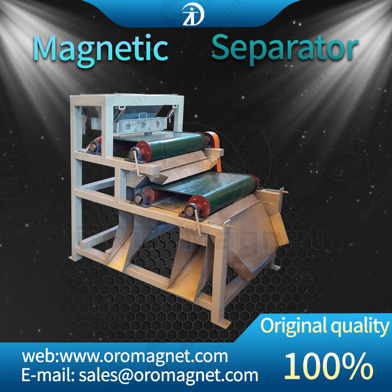 1.5kw 380v Magnetic Separator Machine Magnetic Separation Conveyor belt ...